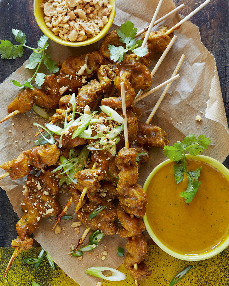Chicken Satay Skewers - Kates Kitchen